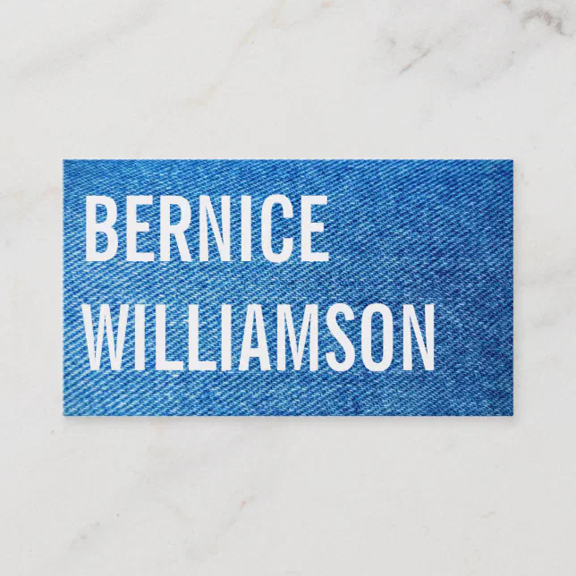 Jeans Business Card | Zazzle