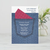 Jeans Pocket Invitation | Zazzle