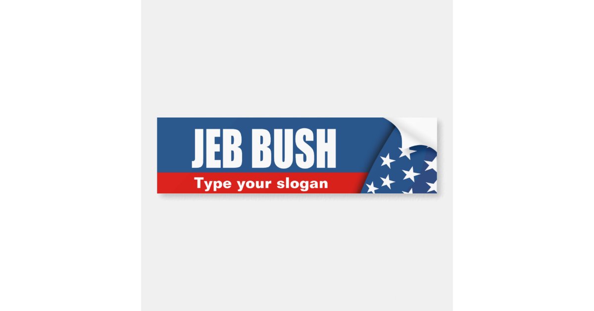 JEB BUSH Election Gear Bumper Sticker | Zazzle