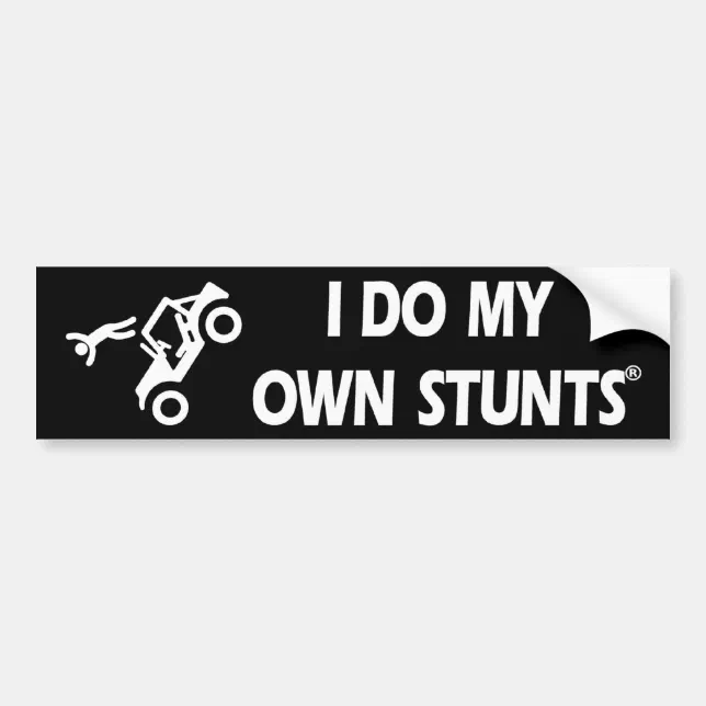 Jeep My Own Stunts Bumper Sticker | Zazzle