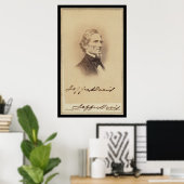 Jefferson Davis Signed Card 1860 Poster | Zazzle