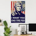 Jefferson End The Fed Poster | Zazzle