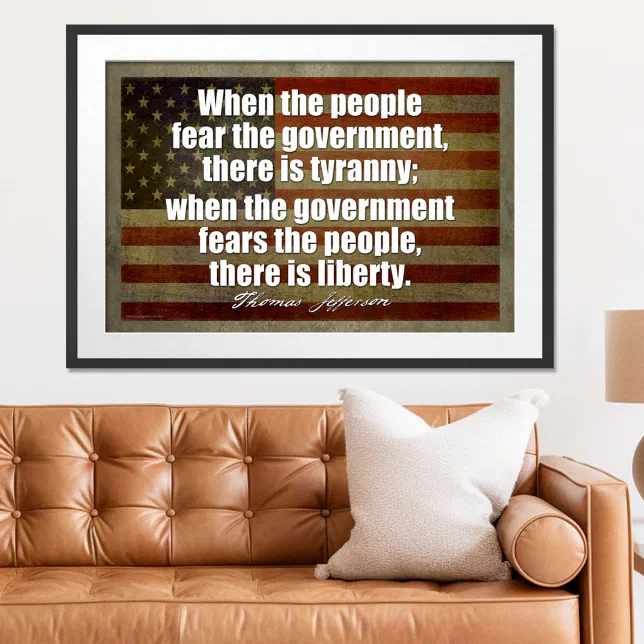 Jefferson Poster: Tyranny vs. Liberty Poster | Zazzle
