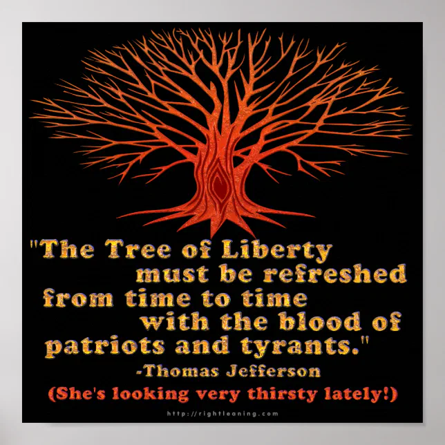 Jefferson Tree of Liberty Poster | Zazzle