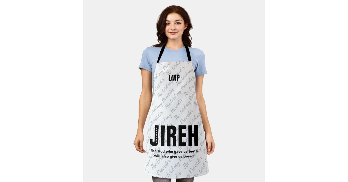 Jehovah Jireh Custom Christian Apron | Zazzle