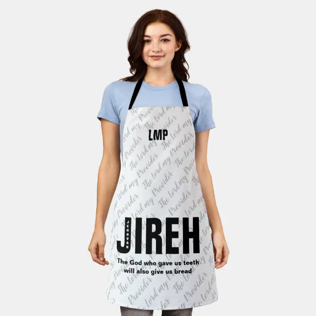 Jehovah Jireh Custom Christian Apron | Zazzle