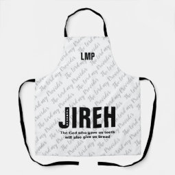 Jehovah Jireh Custom Christian Apron | Zazzle