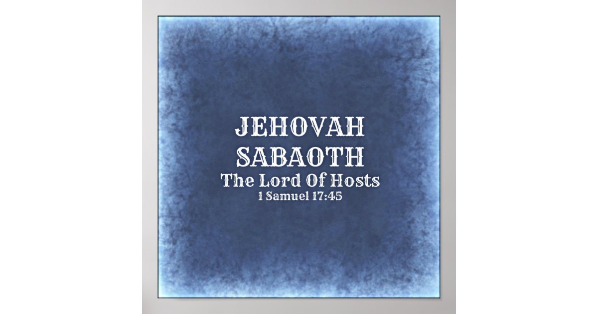 Jehovah Sabaoth Poster | Zazzle