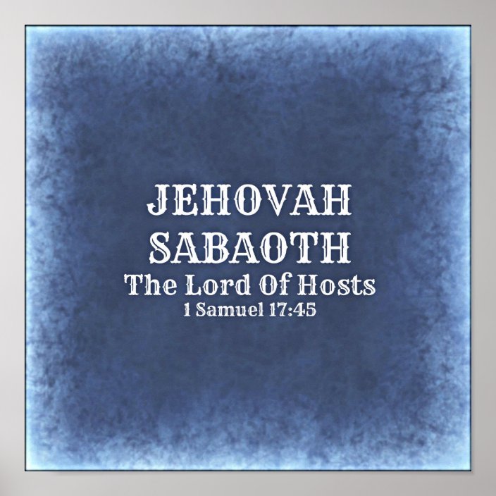 Jehovah Sabaoth Poster | Zazzle.com