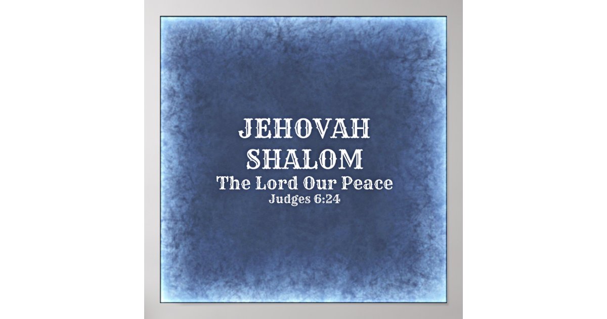 Jehovah Shalom Poster | Zazzle