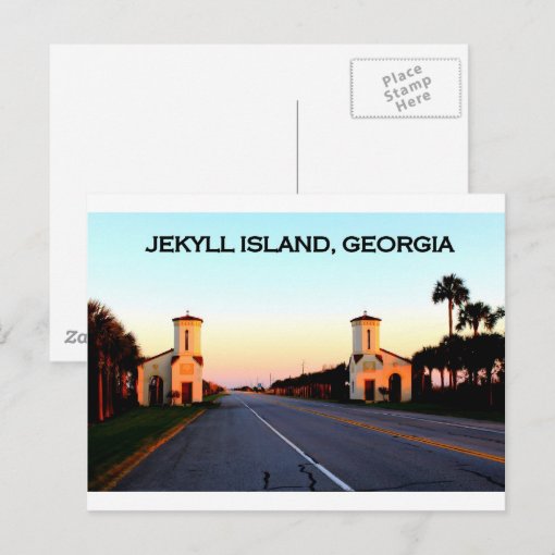 Jekyll Island Georgia Causeway Postcard | Zazzle