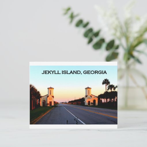 Jekyll Island Georgia Causeway Postcard | Zazzle