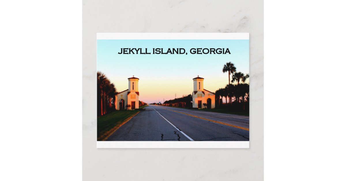 Jekyll Island Georgia Causeway Postcard | Zazzle