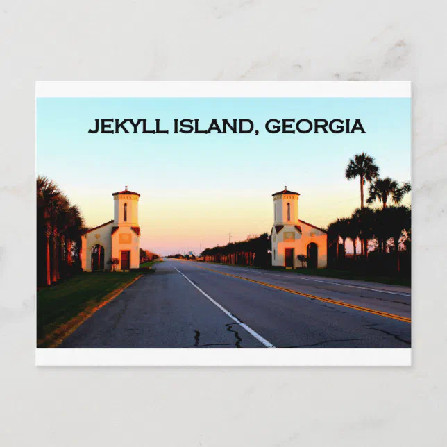 Jekyll Island Georgia Causeway Postcard | Zazzle