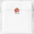 Jello Funny Jello On Phone Pun Classic Round Sticker | Zazzle