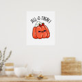 Jello There Funny Orange Jello Pun Poster | Zazzle