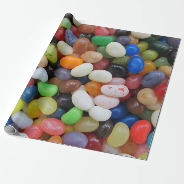 Jelly Bean black blue green Candy Texture Template Wrapping Paper | Zazzle