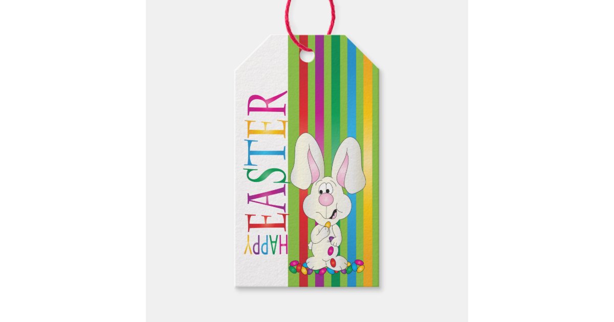 Jelly Bean Easter Bunny Gift Tags | Zazzle