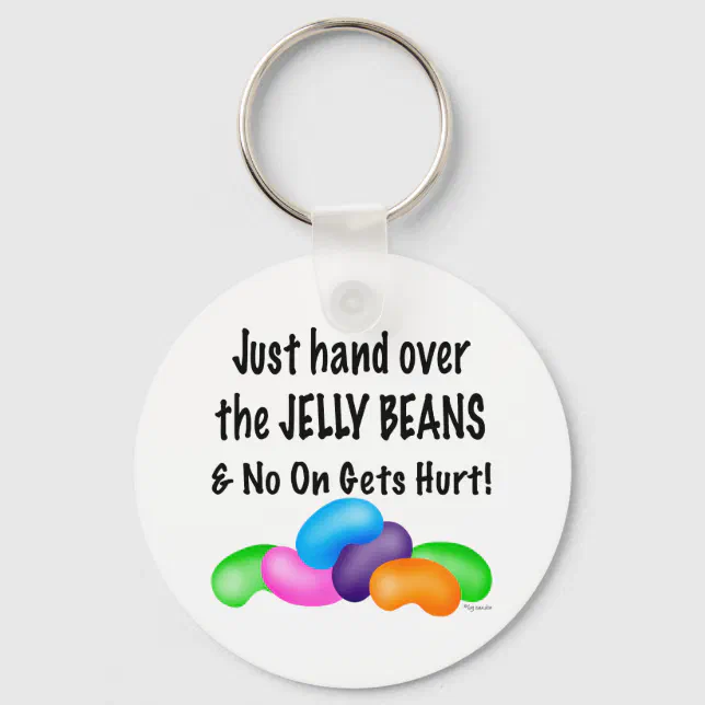 Jelly Bean Keychain | Zazzle