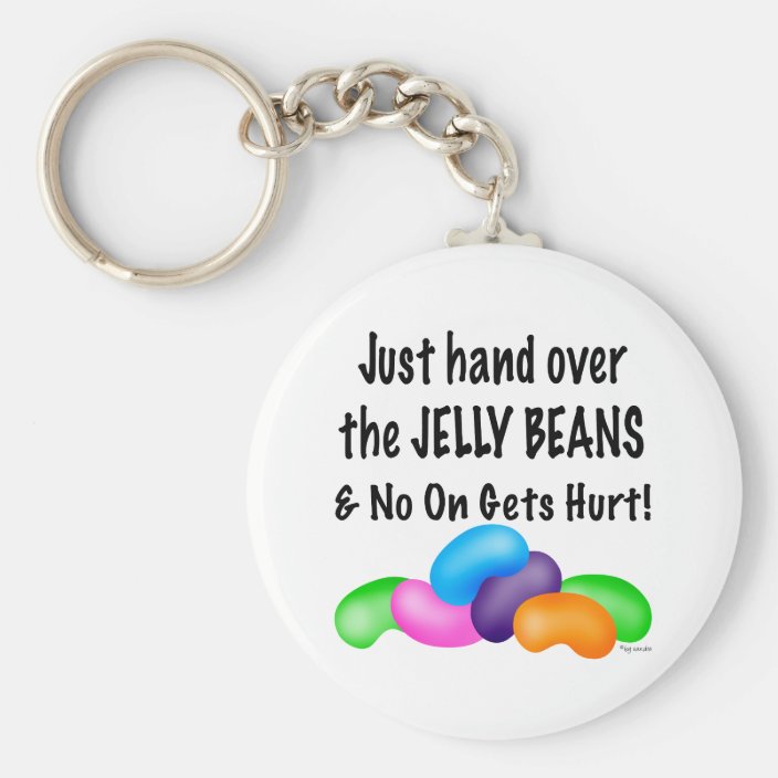 Jelly Bean Keychain | Zazzle.com