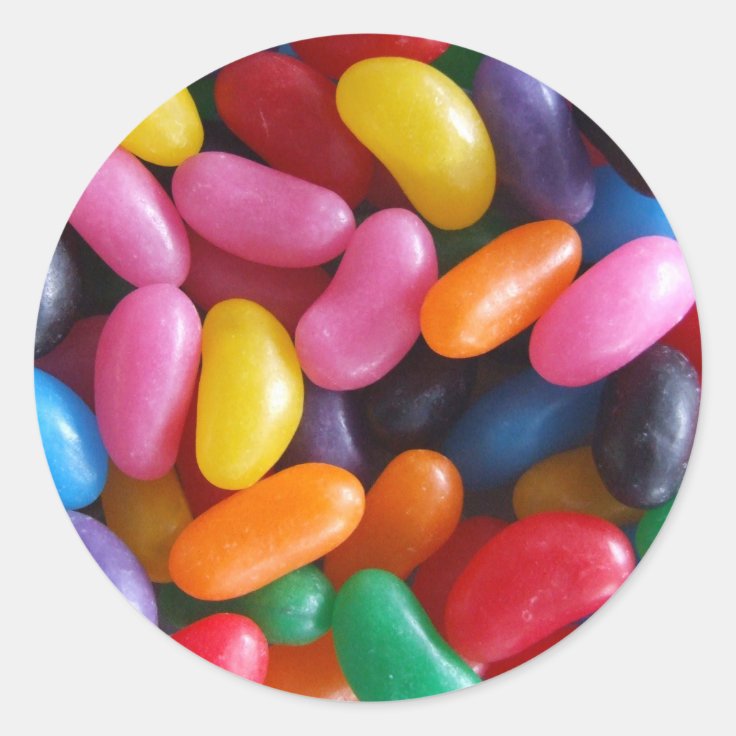 Jelly Bean Sticker | Zazzle