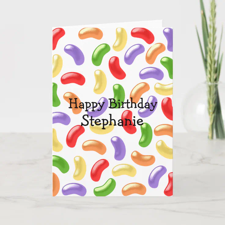 Jelly Beans Birthday Card | Zazzle