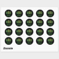 Jelly Beans Funny Jealous Candy Pun Dark BG Classic Round Sticker | Zazzle
