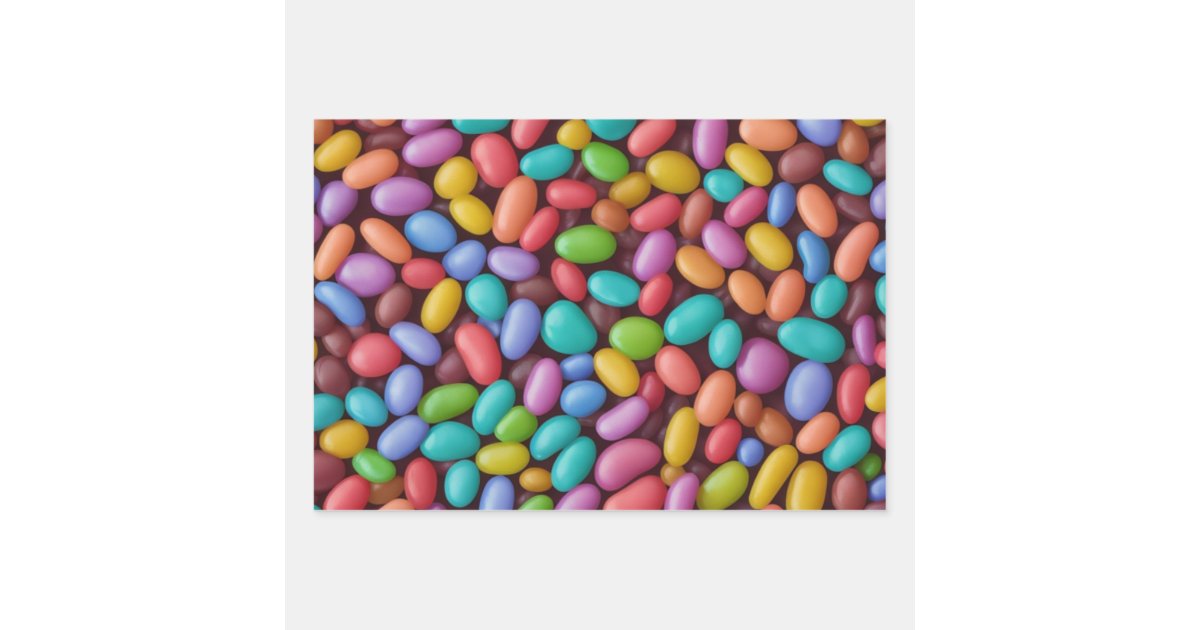 Jelly Beans Wrapping Paper Sheets | Zazzle