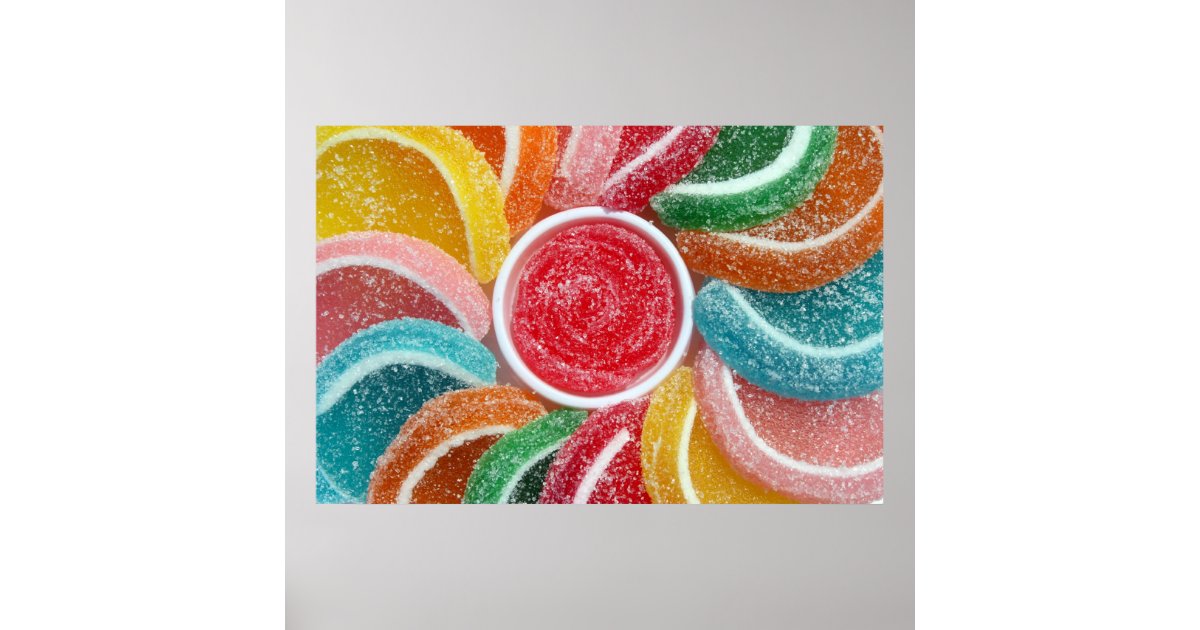 jelly candy poster print | Zazzle