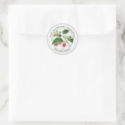 Jelly Label with Vintage Raspberries Illustration | Zazzle