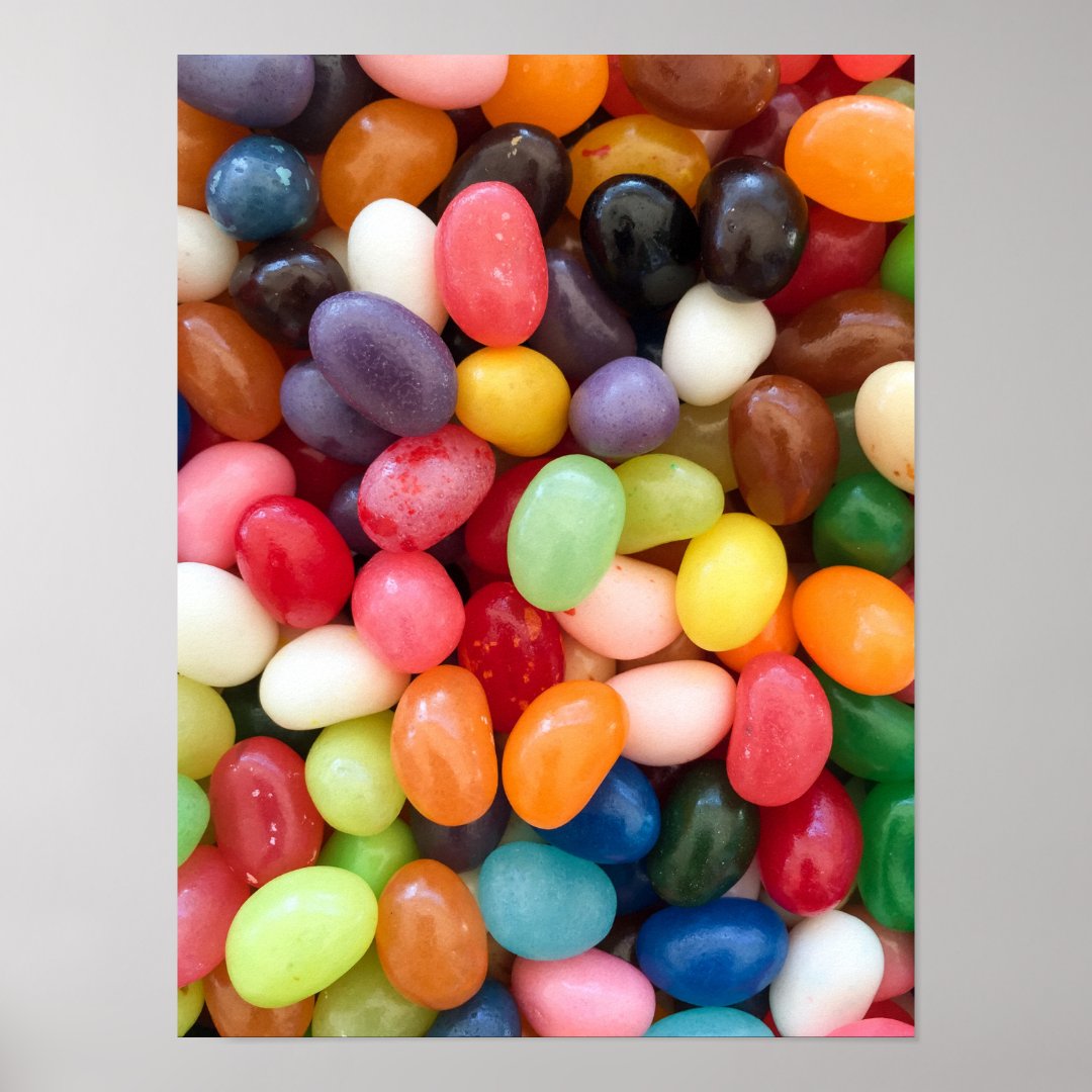 Jellybeans Easter Jellybean Background Jelly Beans Poster | Zazzle