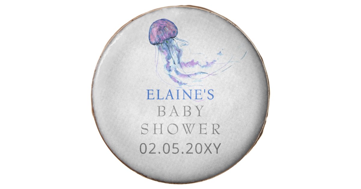Jellyfish Ocean Beach Under The Sea Baby Shower Chocolate Covered Oreo ...