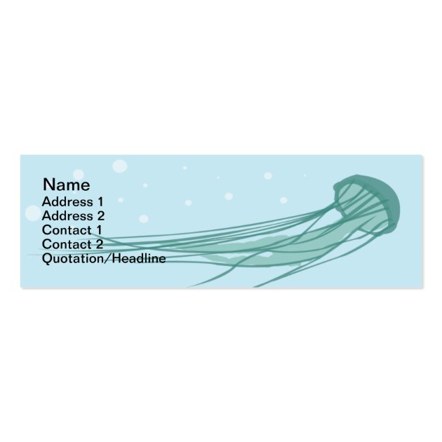 Jellyfish - Skinny Business Card Template