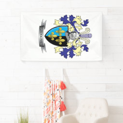 Jenkins Family Crest Coat of Arms Banner | Zazzle