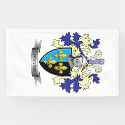 Jenkins Family Crest Coat of Arms Banner | Zazzle