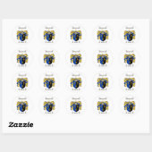JENKINS FAMILY CREST - JENKINS COAT OF ARMS CLASSIC ROUND STICKER | Zazzle