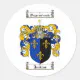 JENKINS FAMILY CREST - JENKINS COAT OF ARMS CLASSIC ROUND STICKER | Zazzle