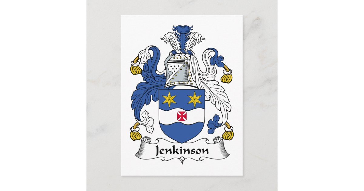 Jenkinson Family Crest Postcard | Zazzle
