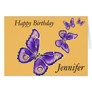 Happy Birthday Jennifer Greeting Cards | Zazzle
