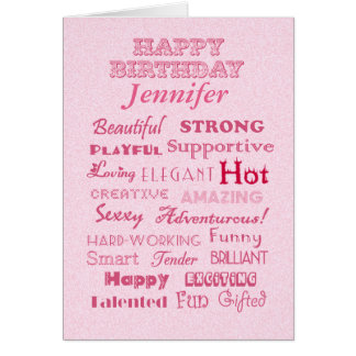 Happy Birthday Jennifer Greeting Cards | Zazzle