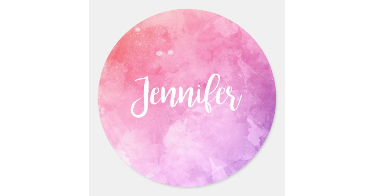 Jennifer Name Classic Round Sticker | Zazzle