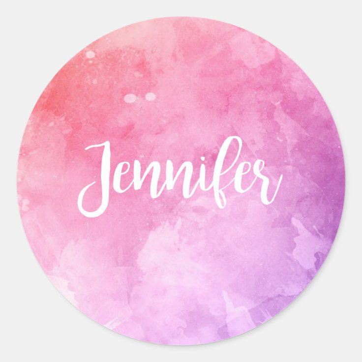 Jennifer Name Classic Round Sticker | Zazzle