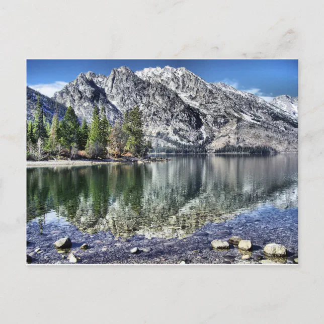 Jenny Lake Reflection Postcard | Zazzle