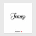 Jenny Name - Handwritten Calligraphy Sticker | Zazzle