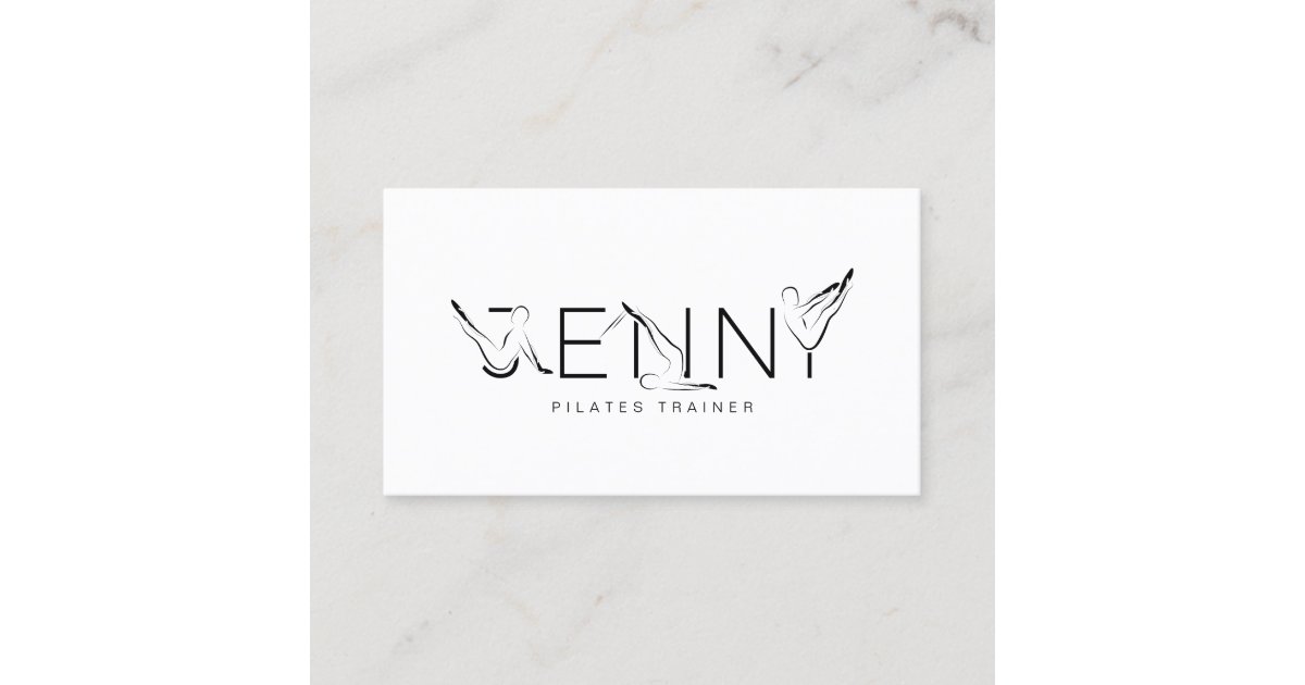 JENNY Name Pilates Instructor Business Card | Zazzle