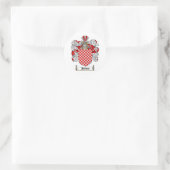 JENSEN FAMILY CREST - JENSEN COAT OF ARMS CLASSIC ROUND STICKER | Zazzle
