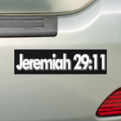 Jeremiah 29:11 Christian Bumper Sticker | Zazzle