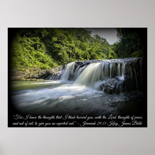 Jeremiah 29:11 King James Version (KJV) Poster | Zazzle.com