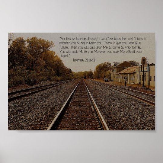 Jeremiah 29:11 Poster | Zazzle.com