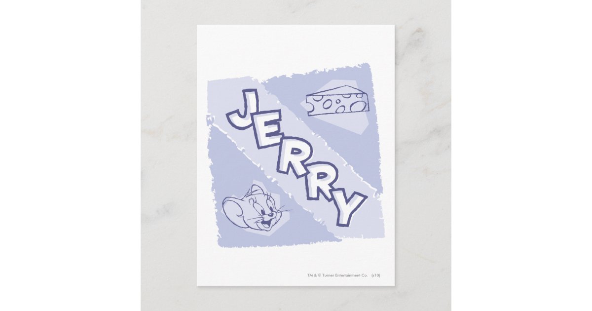 Jerry Blue Cheese Logo Postcard | Zazzle